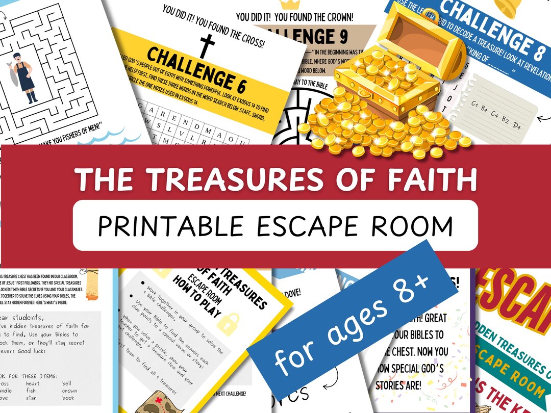 Christian Escape Room | Bible Escape Room for Kids | Christian Team ...