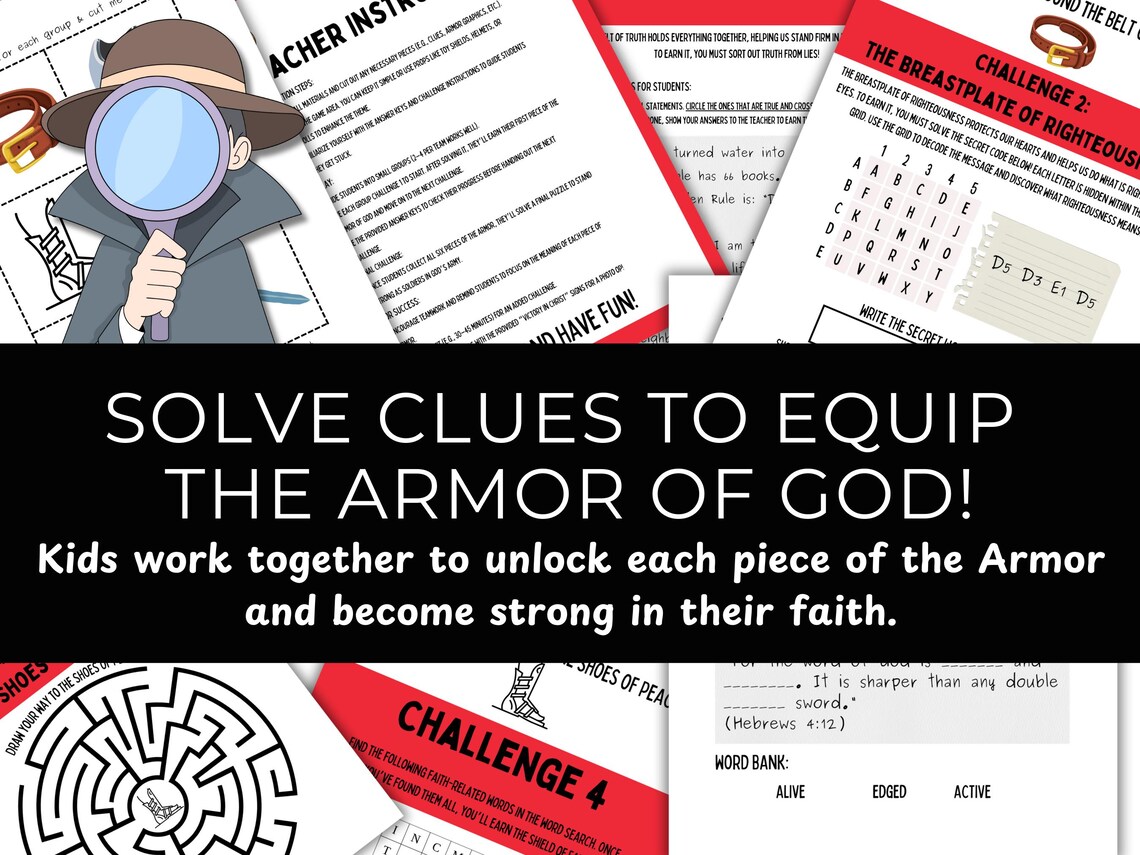 Christian Escape Room | Bible Escape Room for Kids | Christian Team ...