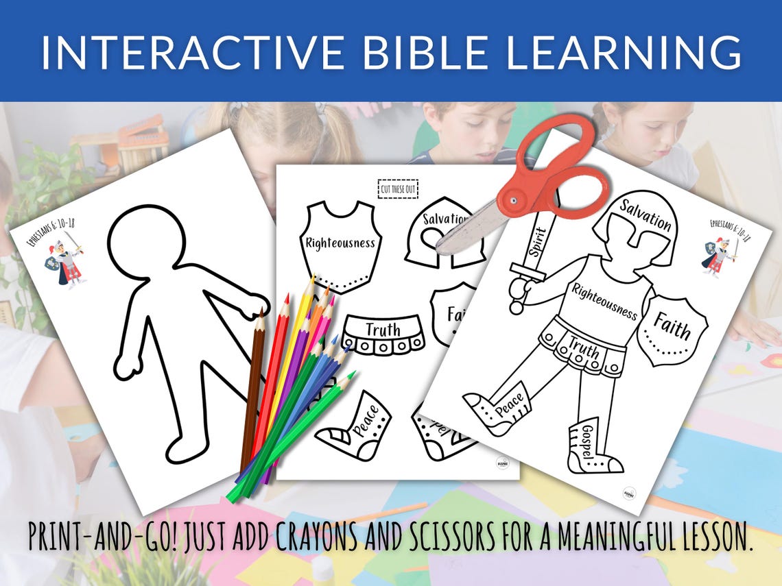 Armor of God Printable | Armor of God Coloring Page | Armor of God ...