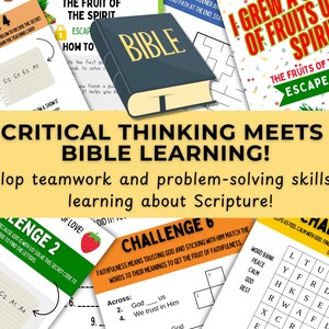 Christian Escape Room | Bible Escape Room for Kids | Christian Team ...