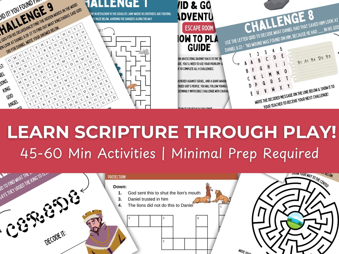 Christian Escape Room | Bible Escape Room for Kids | Christian Team ...