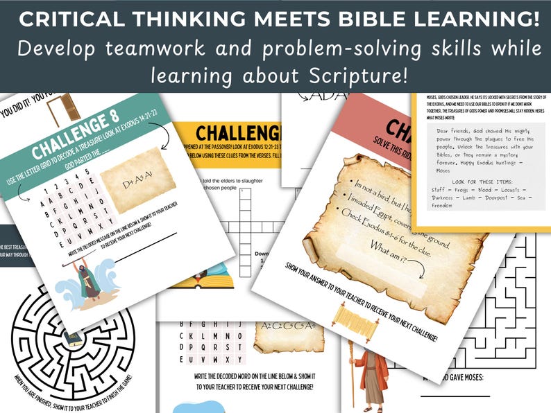 Christian Escape Room | Bible Escape Room for Kids | Christian Team ...