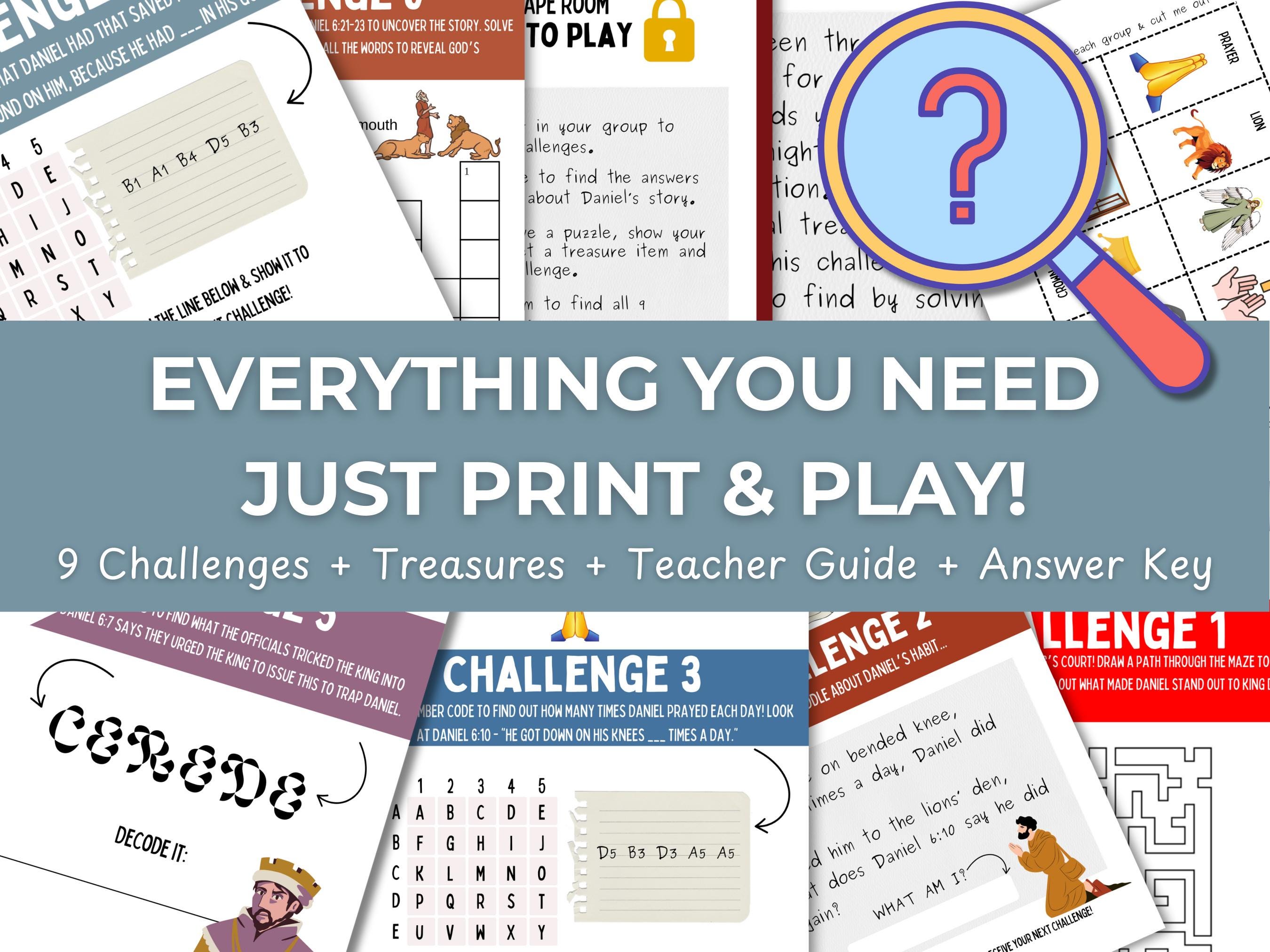 Christian Escape Room | Bible Escape Room for Kids | Christian Team ...