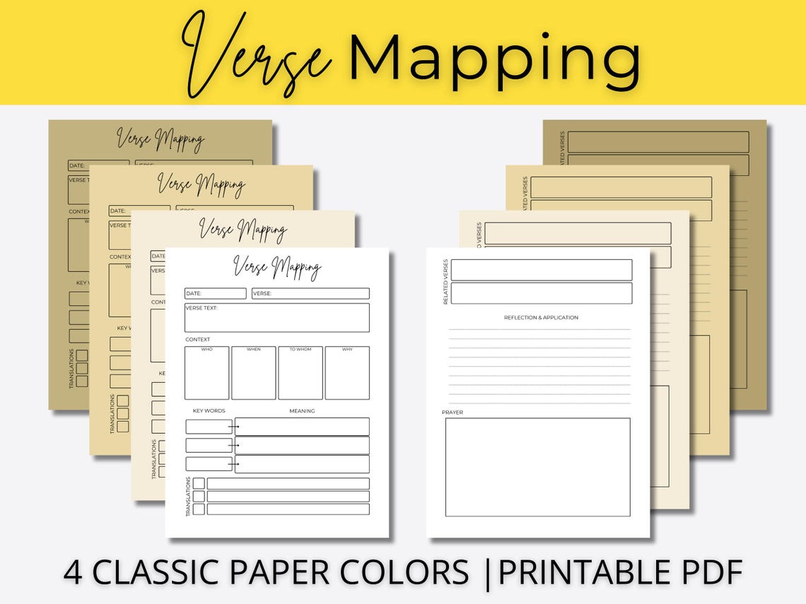 Verse Mapping | Bible Verse Mapping | Bible Study Guide | Bible Study ...