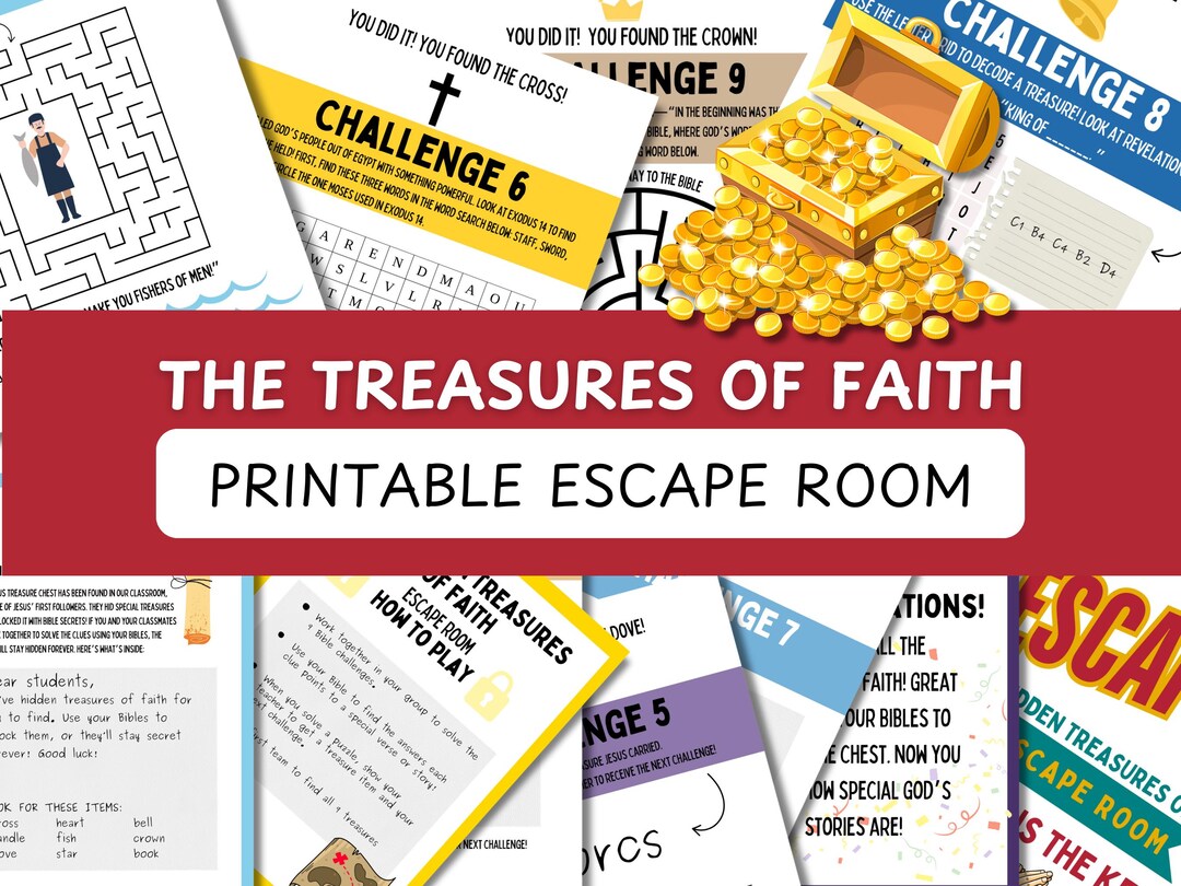 Christian Escape Room | Bible Escape Room for Kids | Christian Team ...