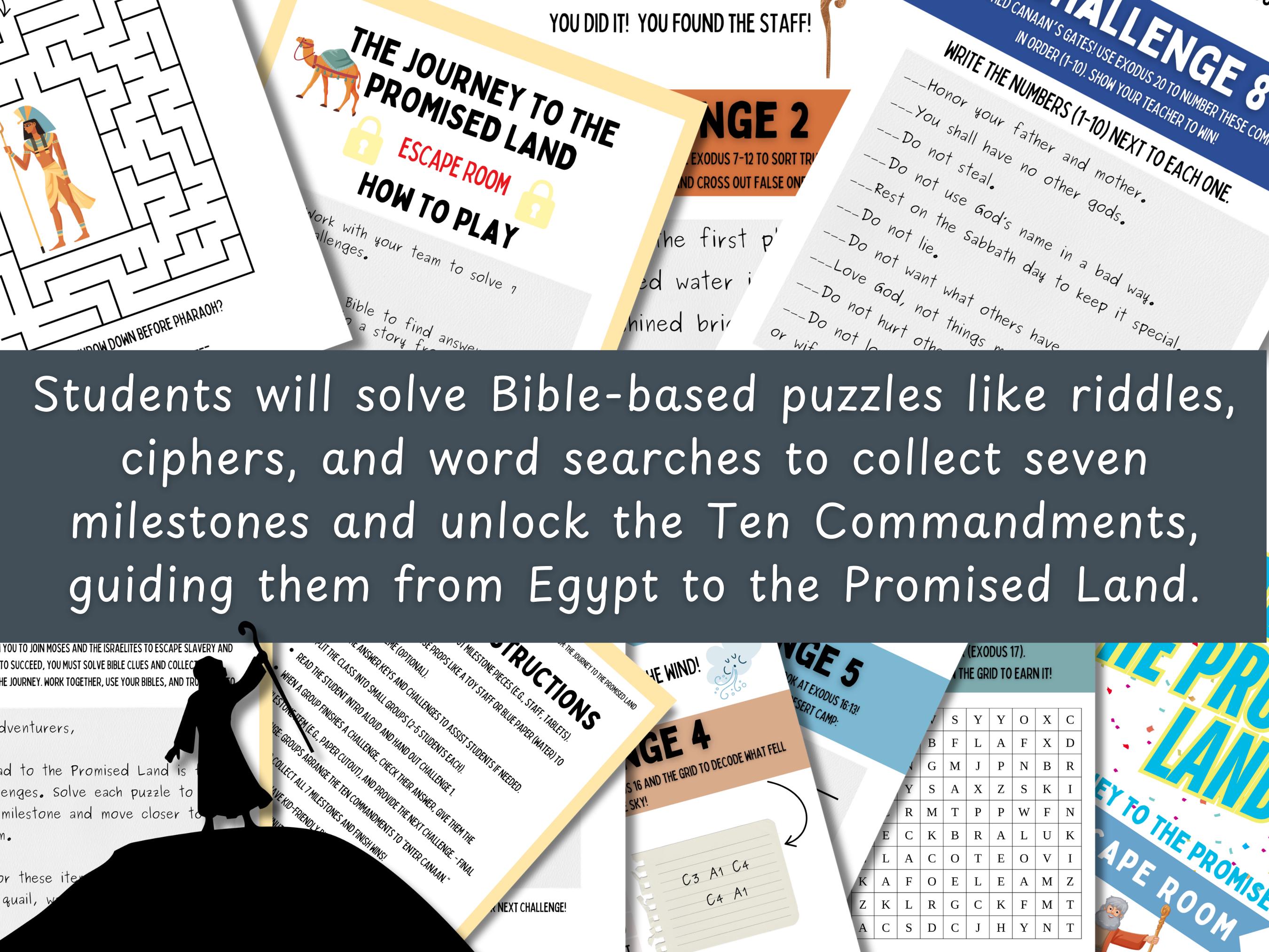 Christian Escape Room for Kids | Bible Escape Room for Kids | Christian ...