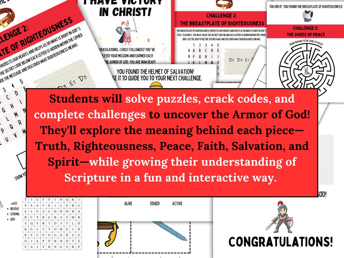 Christian Escape Room | Bible Escape Room for Kids | Christian Team ...