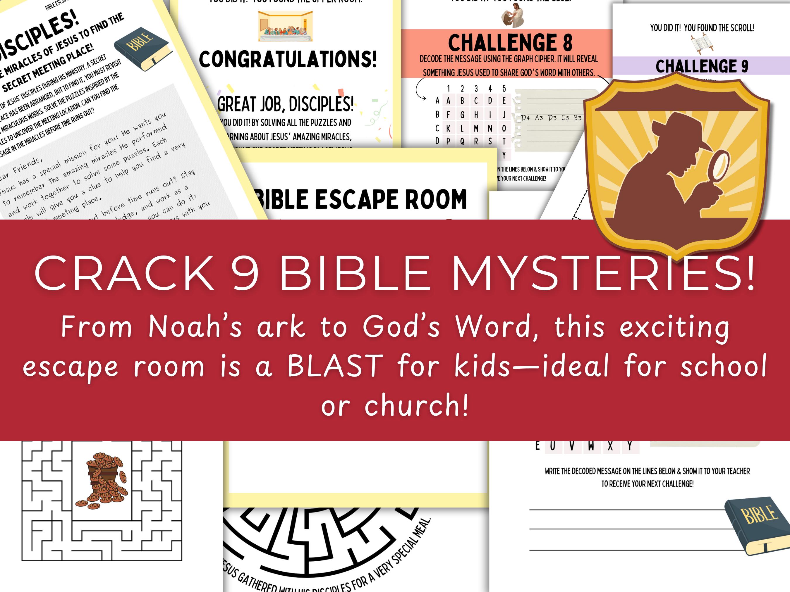 Christian Escape Room | Bible Escape Room for Kids | Christian Team ...