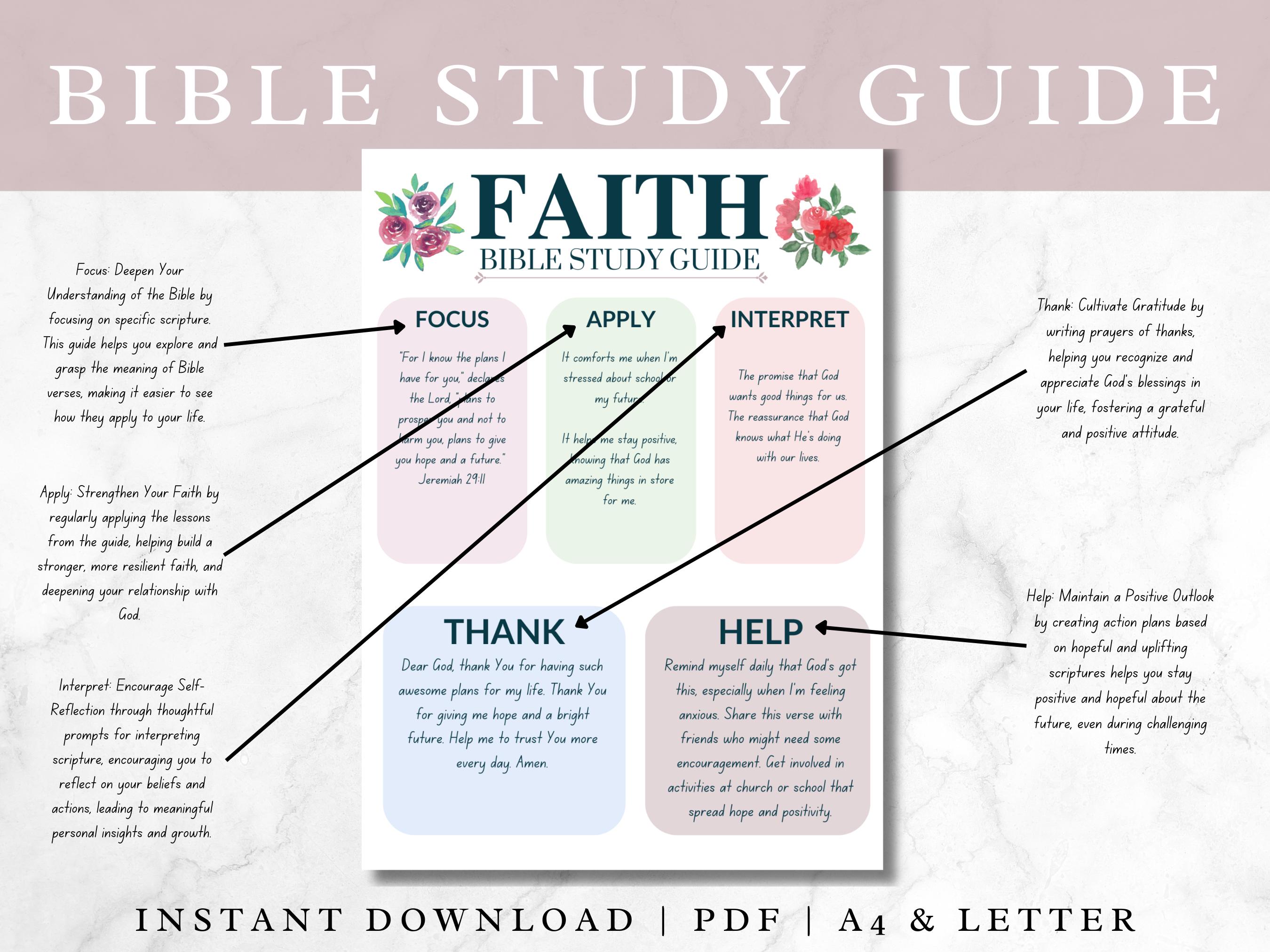 Bible Study Guide | Verse Mapping | Bible Study Template | Verse ...