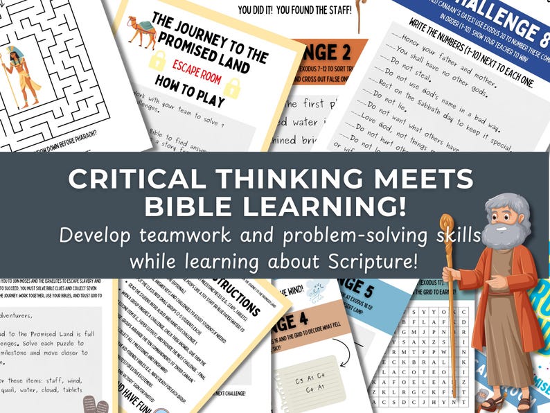 Christian Escape Room for Kids | Bible Escape Room for Kids | Christian ...