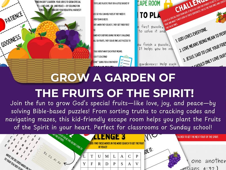 Christian Escape Room | Bible Escape Room for Kids | Christian Team ...