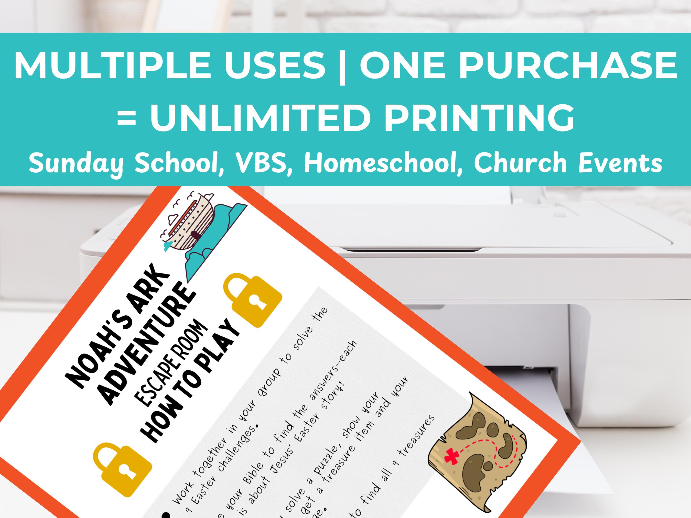 Noah's Ark Christian Escape Room | Bible Escape Room for Kids ...