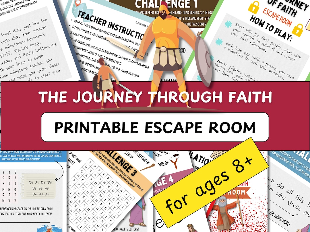 Christian Escape Room | Bible Escape Room for Kids | Christian Team ...