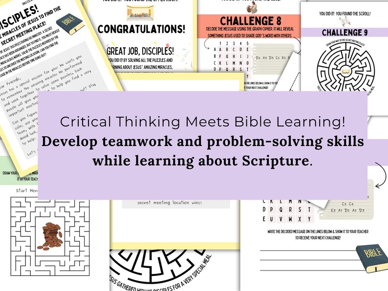 Christian Escape Room | Bible Escape Room for Kids | Christian Team ...