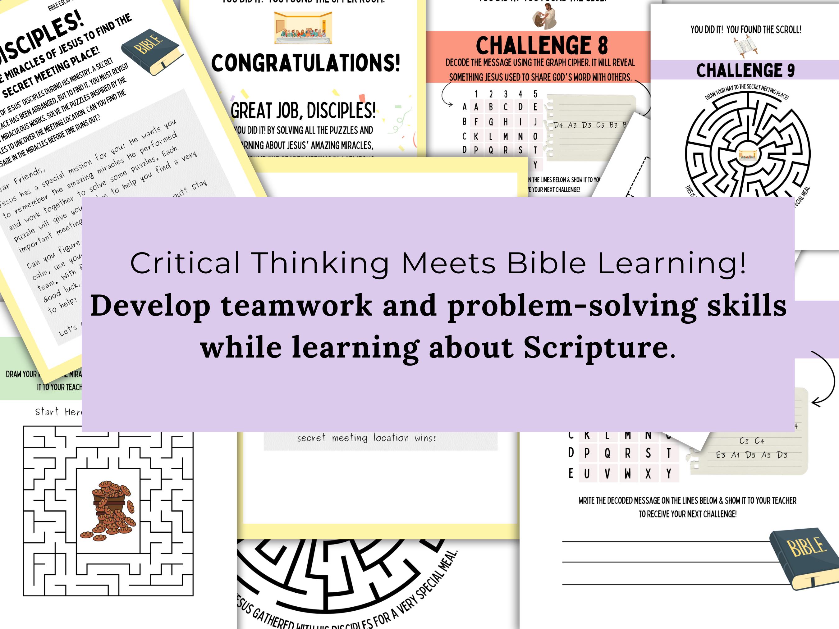 Christian Escape Room | Bible Escape Room for Kids | Christian Team ...