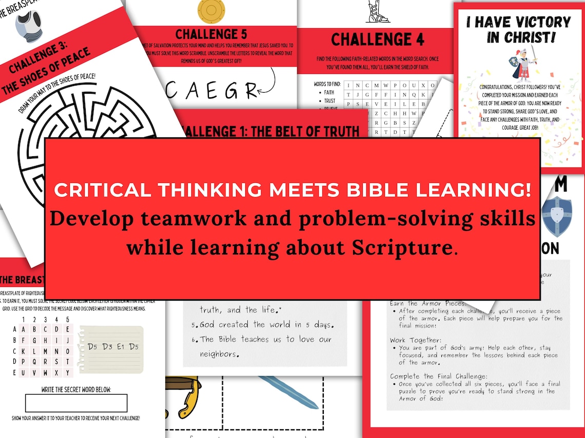 Christian Escape Room | Bible Escape Room for Kids | Christian Team ...