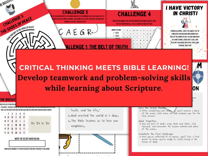 Christian Escape Room | Bible Escape Room for Kids | Christian Team ...
