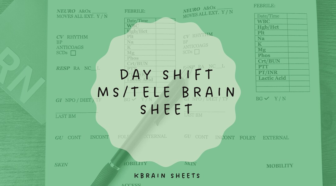 Day Shift Med Surg/tele Brain - Etsy