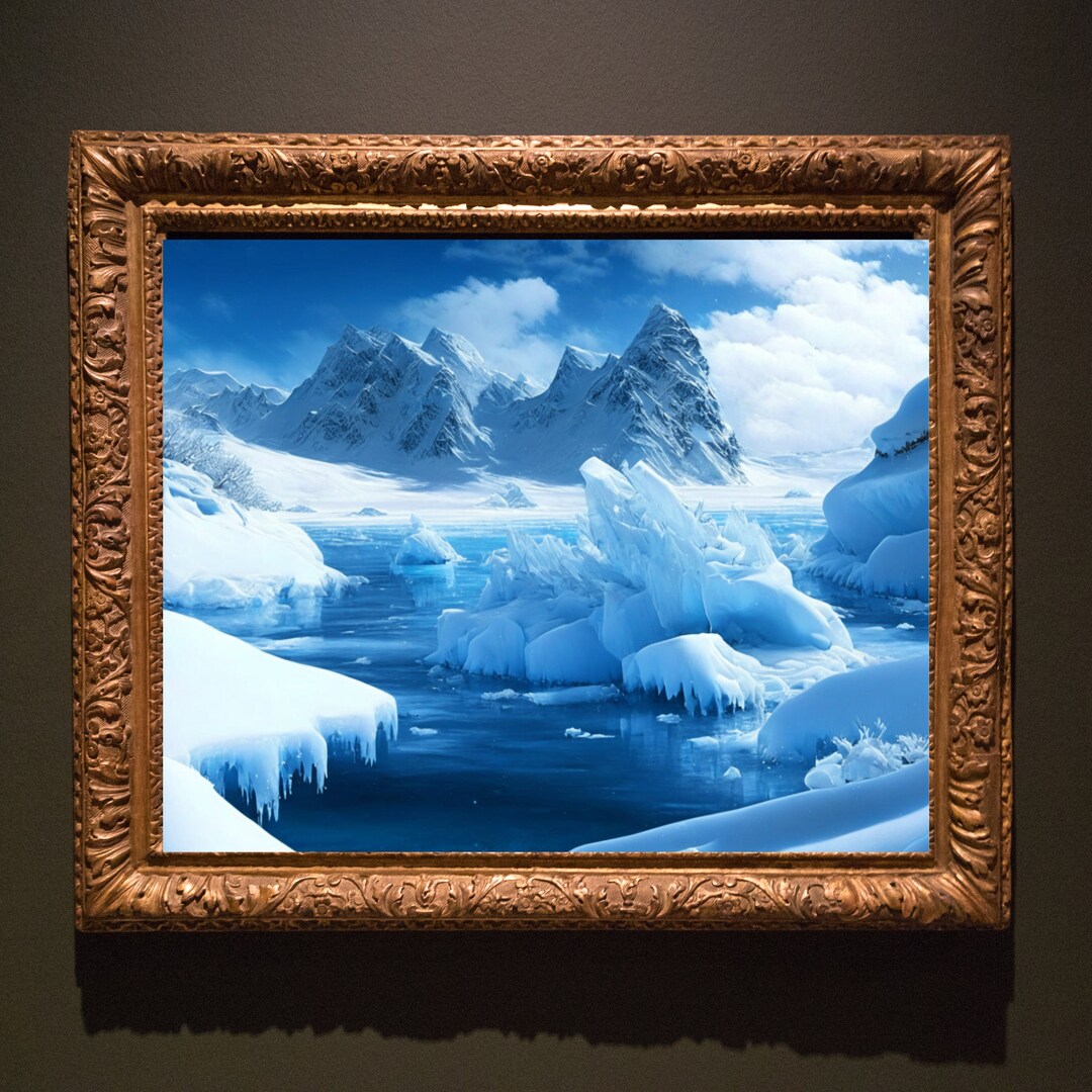 Printable Ice Photo, Downloadable Art Work - Etsy