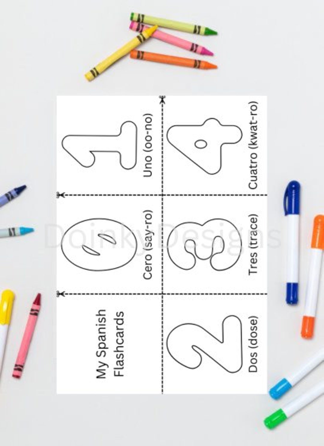 My First Spanish Number Flashcards (0-10) for Kids Ages 3+ - Etsy