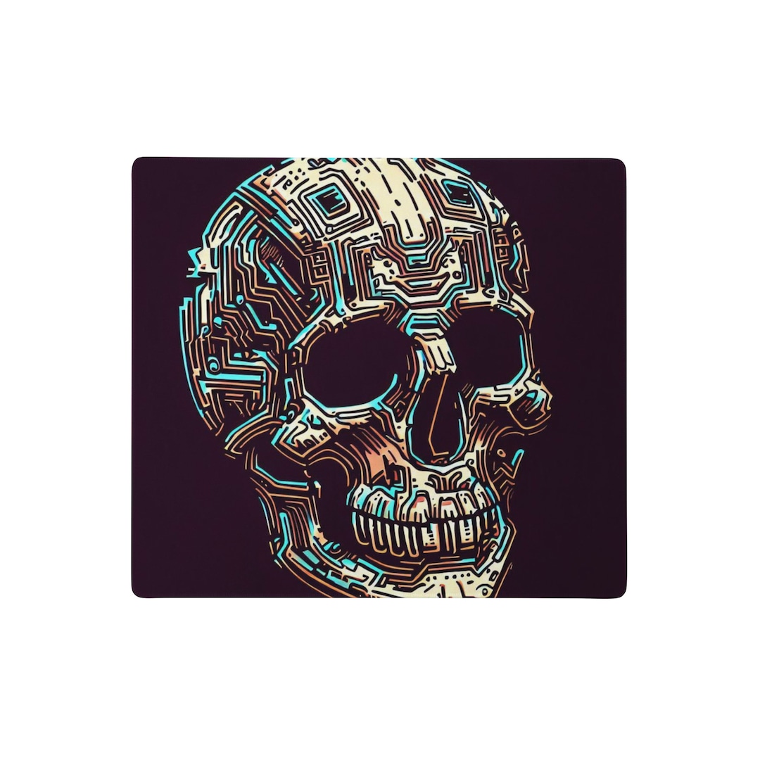 Cyber Skull Gaming Mouse Pad - Etsy