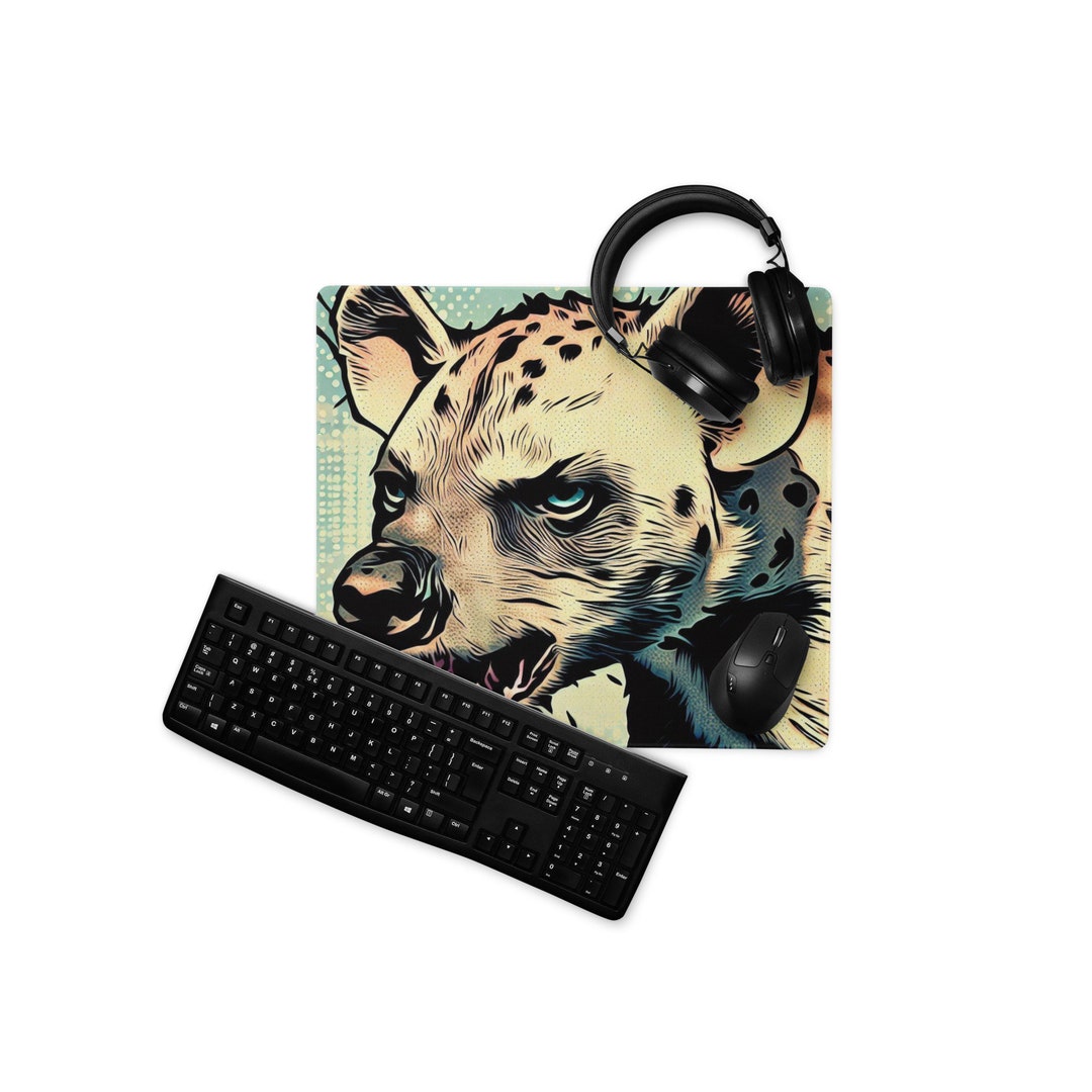 Comic Hyena Gaming Mouse Pad - Etsy