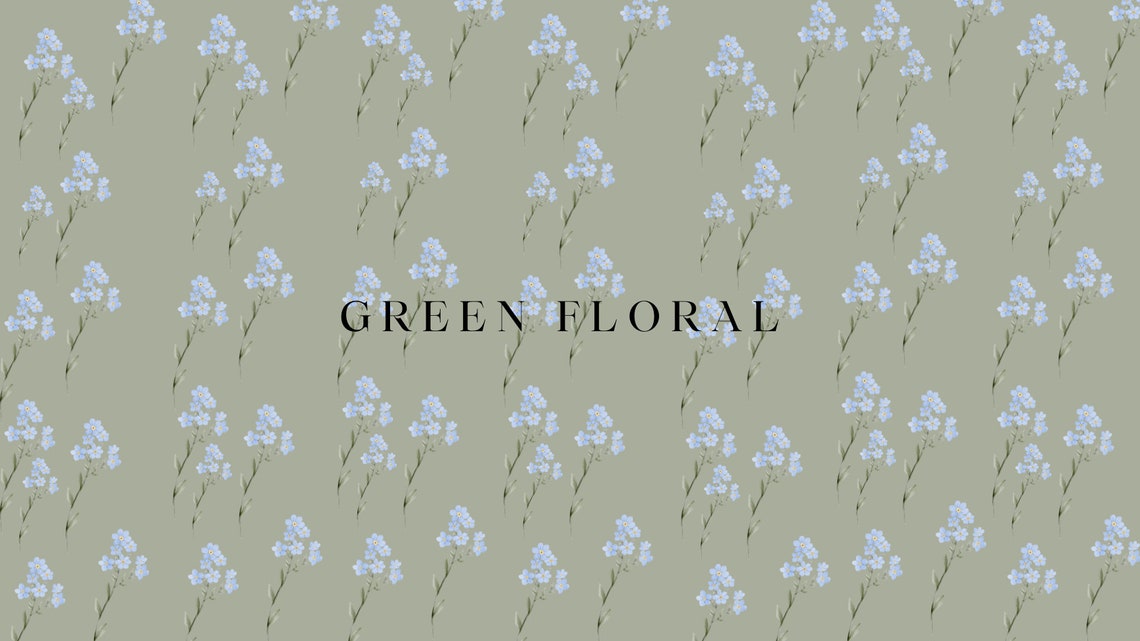 Neutral Flowers Desktop Wallpaper Modern Aesthetic Laptop - Etsy