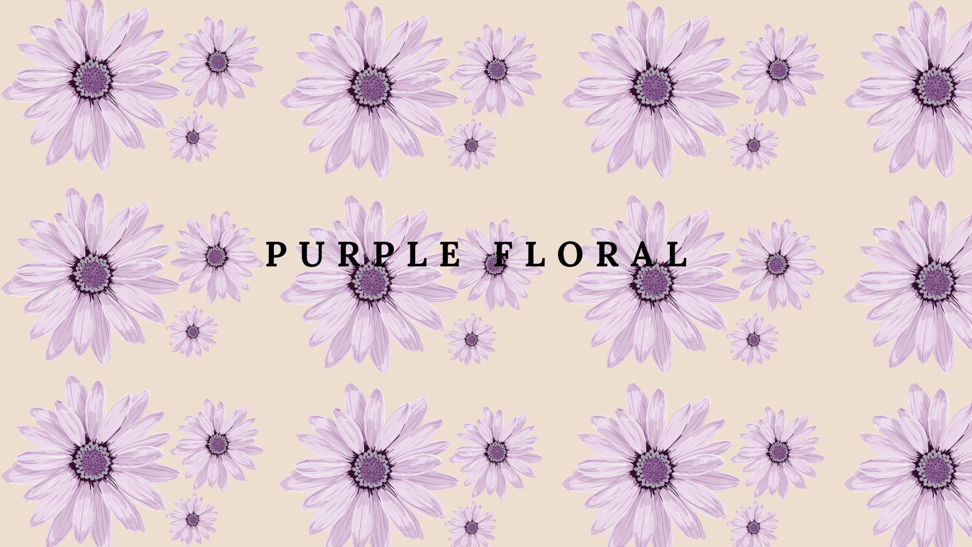 Neutral Flowers Desktop Wallpaper Modern Aesthetic Laptop - Etsy