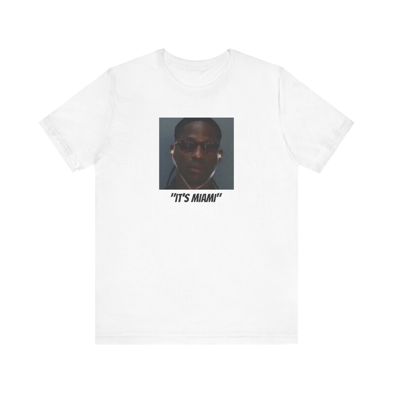 Viral Travis Scott Shirt, Travis Scott Mugshot 2024 it's Miami, Travis ...