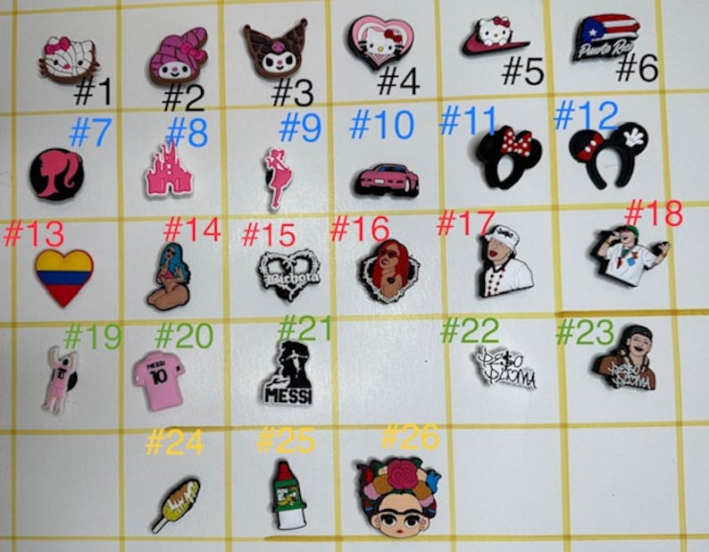 Random Assortment of Shoe Croc Charms - Etsy