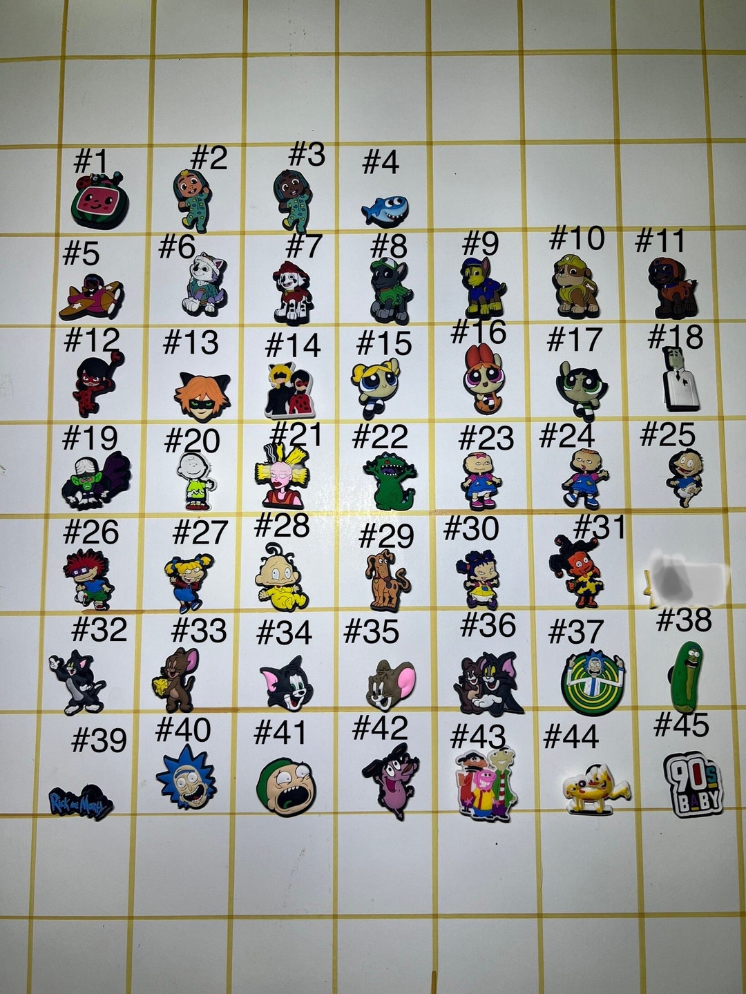 Cartoons Characters Charms-croc - Etsy