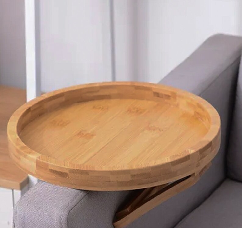 Handmade Wooden Sofa Tray Natural Bamboo Sofa Tray Custom - Etsy