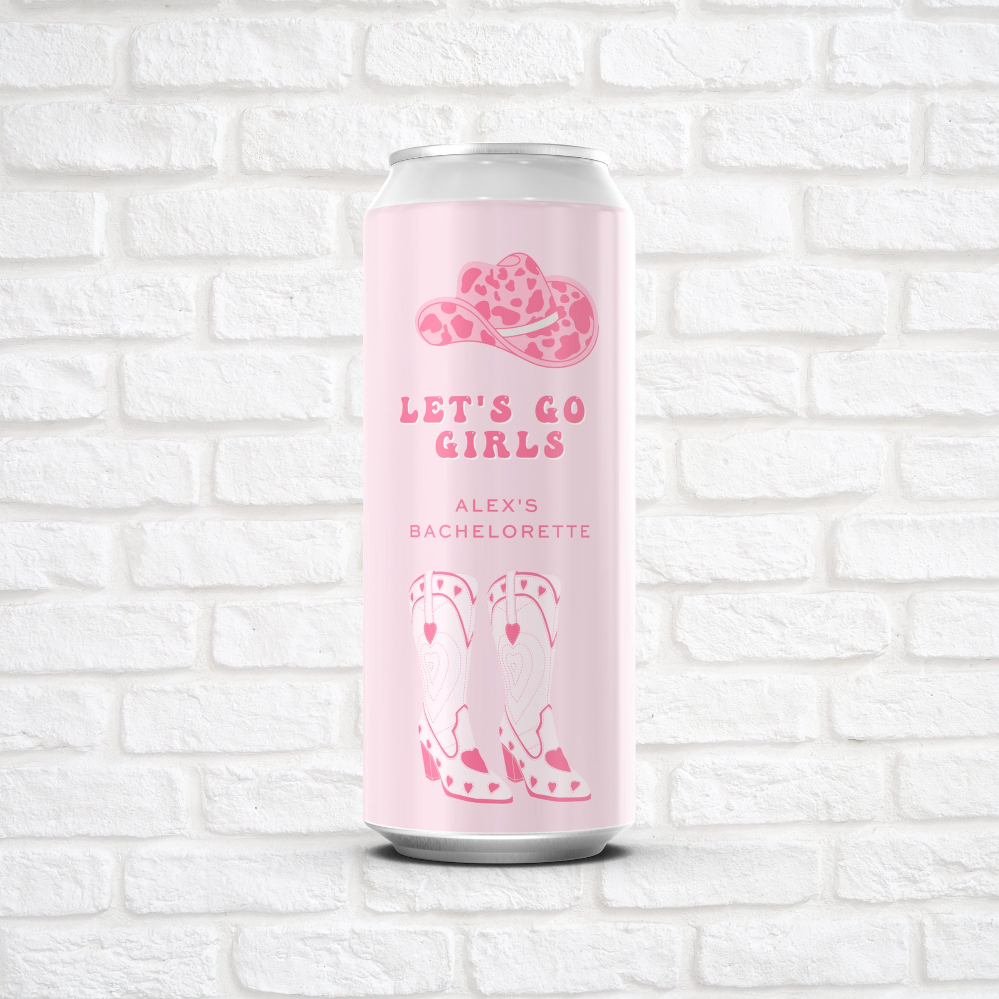 Let's Go Girls Bachelorette Drink Labels, Custom Seltzer Sticker ...