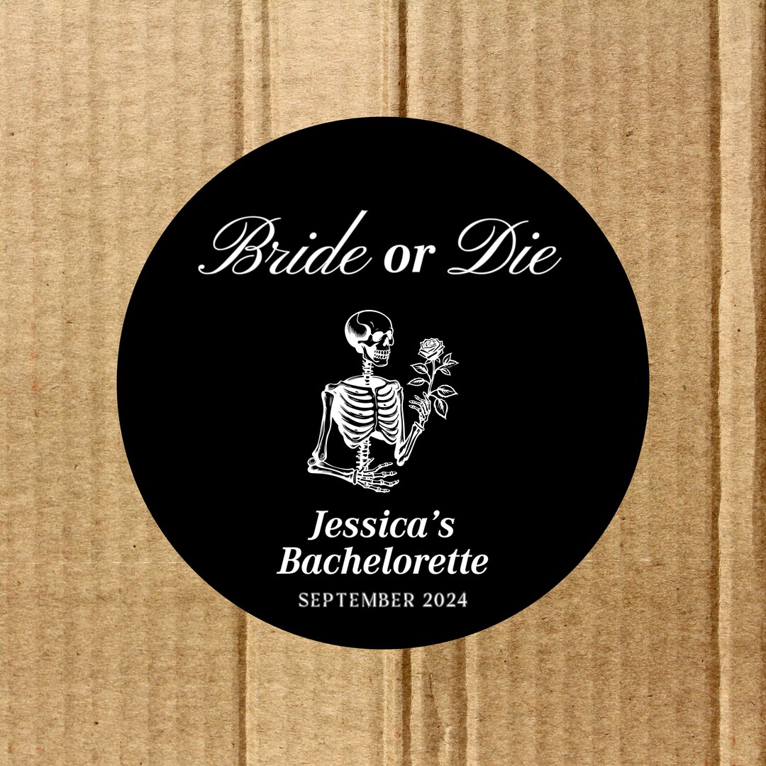 Bride or Die Bachelorette Stickers, Bride or Die Bachelorette ...