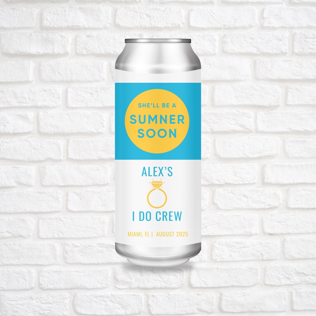 Custom Bachelorette Drink Labels, Custom Seltzer Sticker, Skinny ...