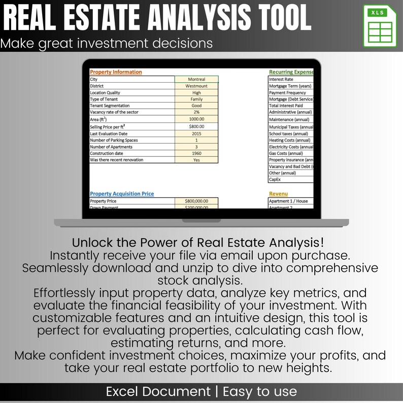 Real Estate Template Analysis Excel Empower Your Investment Journey With Data Driven Insights 