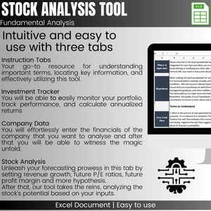 Fundamental Analysis Excel Spreadsheet: Unleash Your Investing - Etsy