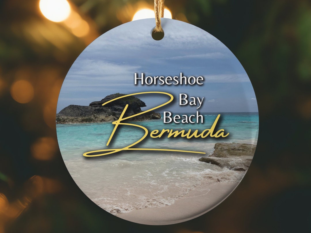 Horseshoe Bay Beach Bermuda Ceramic Ornament, Bermuda Christmas ...