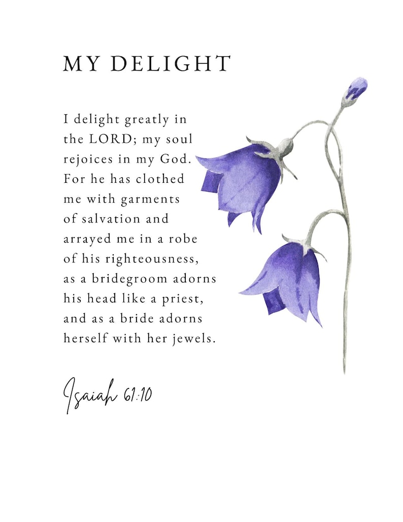 Isaiah Scripture Wall Art Bundle – Set of 5 Bible Verse Printables ...
