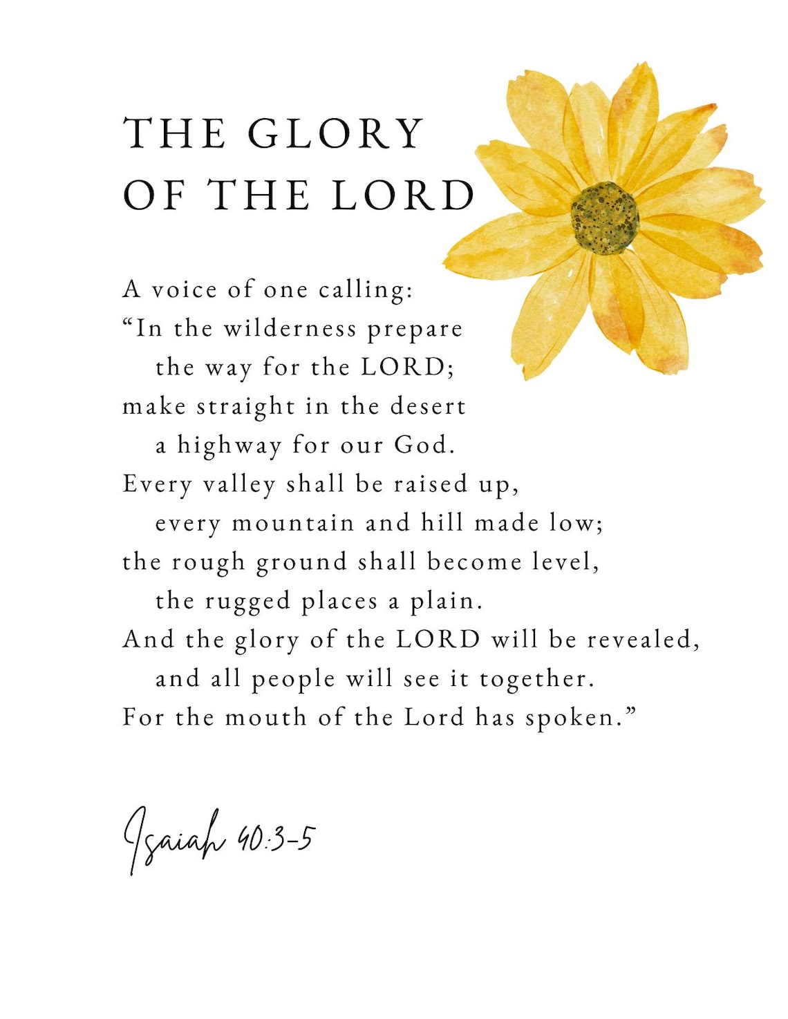 Isaiah Scripture Wall Art Bundle – Set of 5 Bible Verse Printables ...