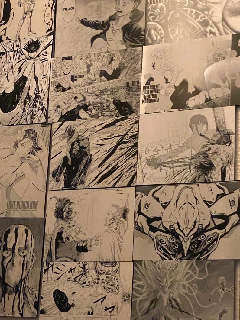 Engraved Manga Panels | Perfect for Anime & Manga Enthusiasts | Custom ...