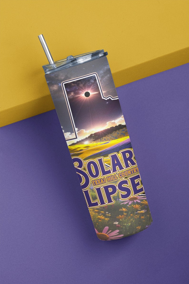 Solar Eclipse Spring 2024 Sublimation Tumbler Wrap, Resizable Art ...