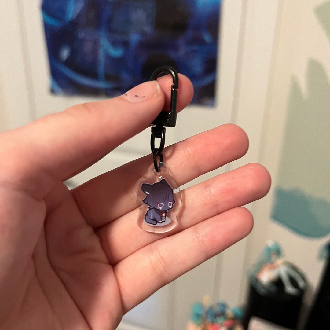 Scarameow sobs Keychain genshin Impact - Etsy