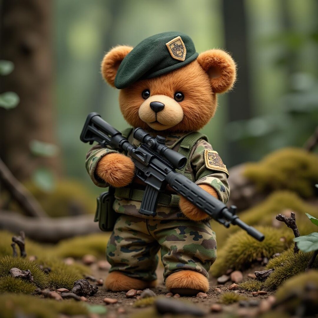 US Army Teddy Bear Clipart: 88 PNG Military Bears for Sublimation - Etsy