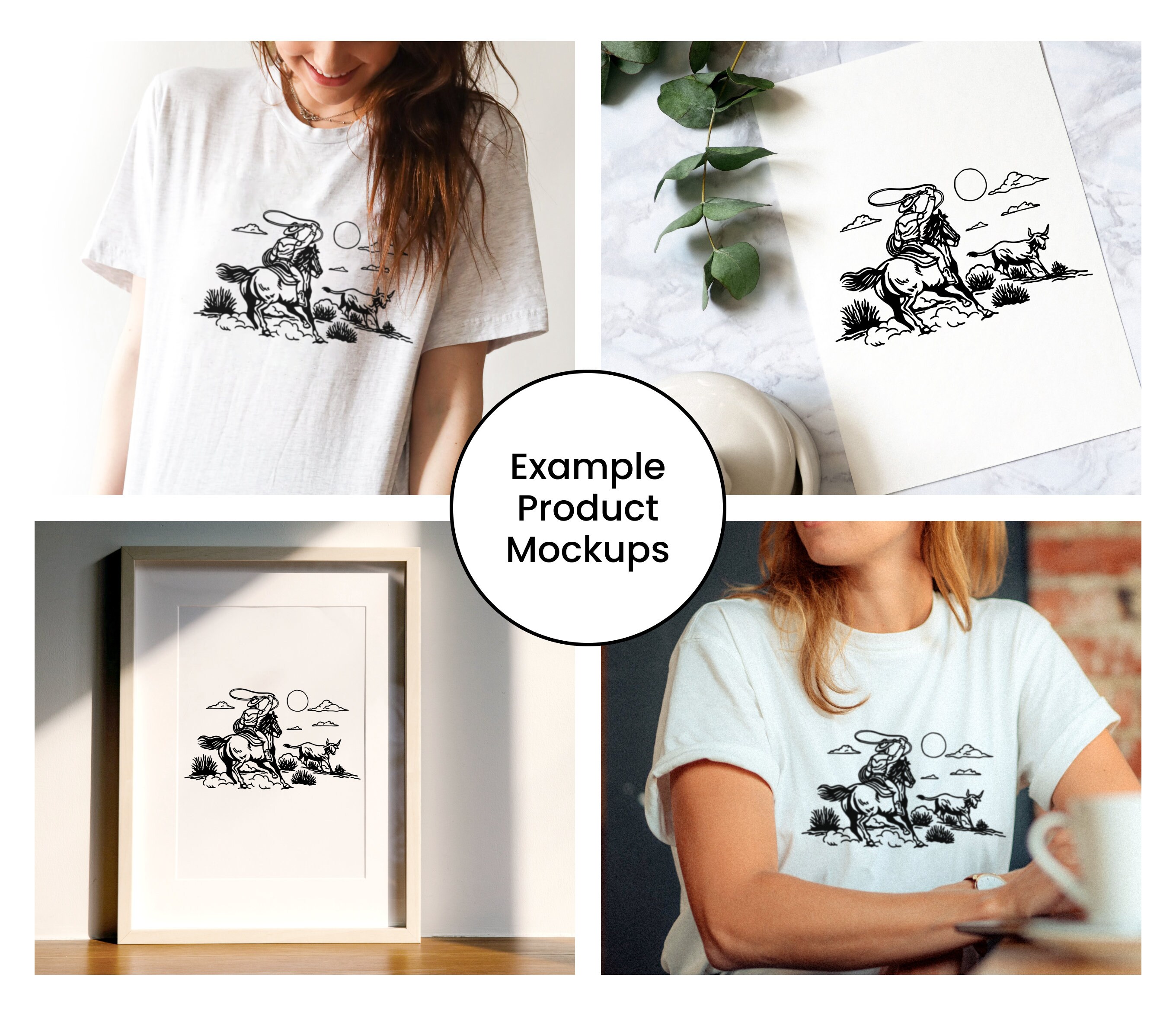 Cowboy Cattle Wrangler SVG, Western Lariat Illustration (digital ...