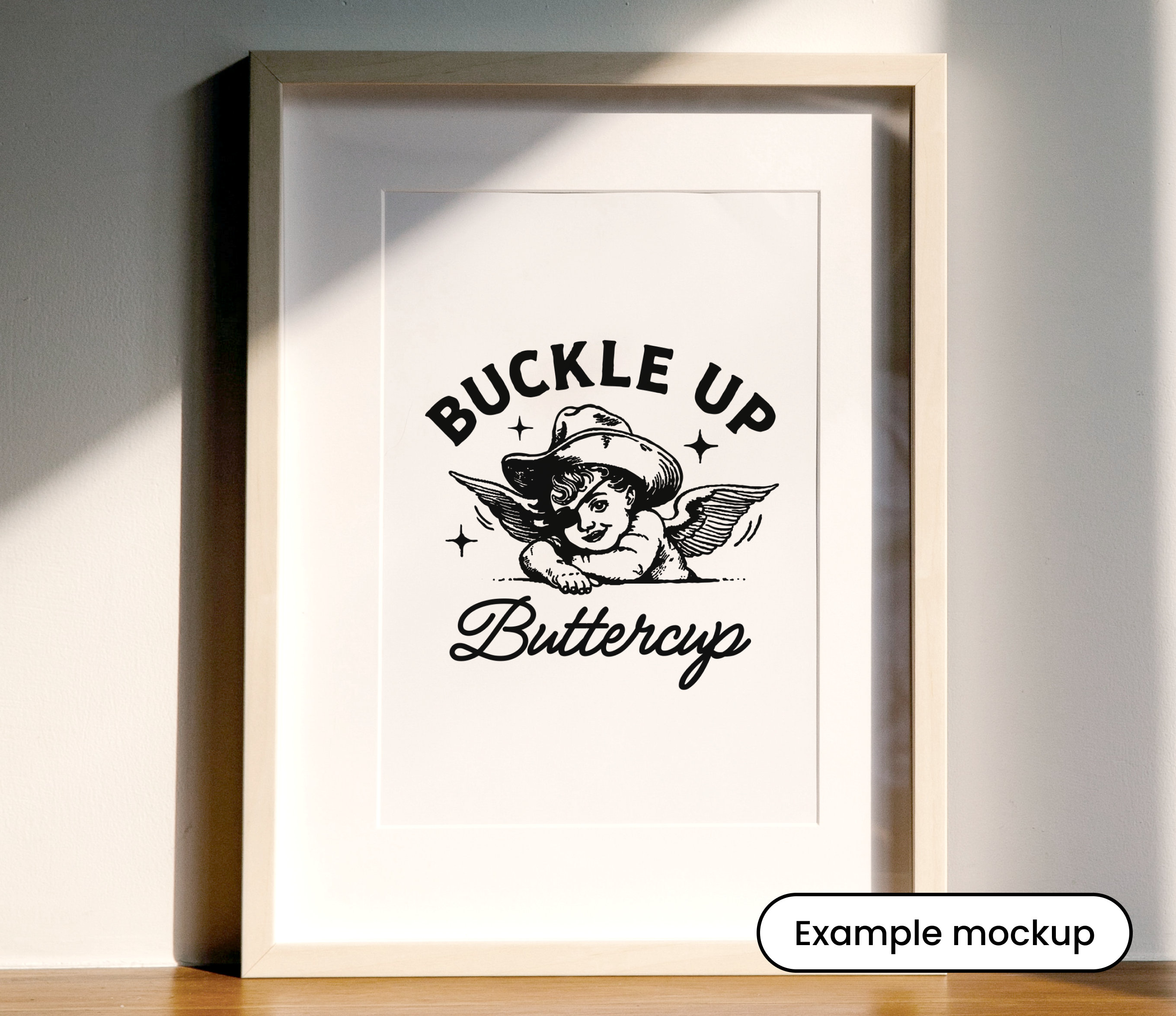 Retro Cowboy Angel SVG Buckle up Buttercup Vintage Boho Western Cowgirl ...