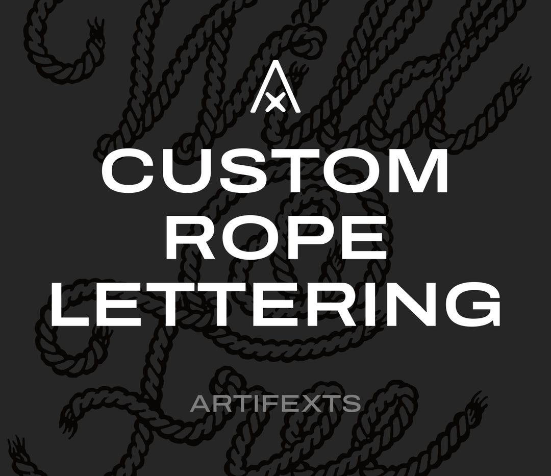 Artifexts Custom Rope Lettering Illustration for Your Brand - Personal ...