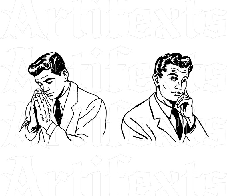 Vintage Man Bundle Svg Cartoon Retro Husband Comic Bundle - Etsy