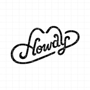 Howdy Cowboy Hat SVG, Western Art (digital Download) - Etsy