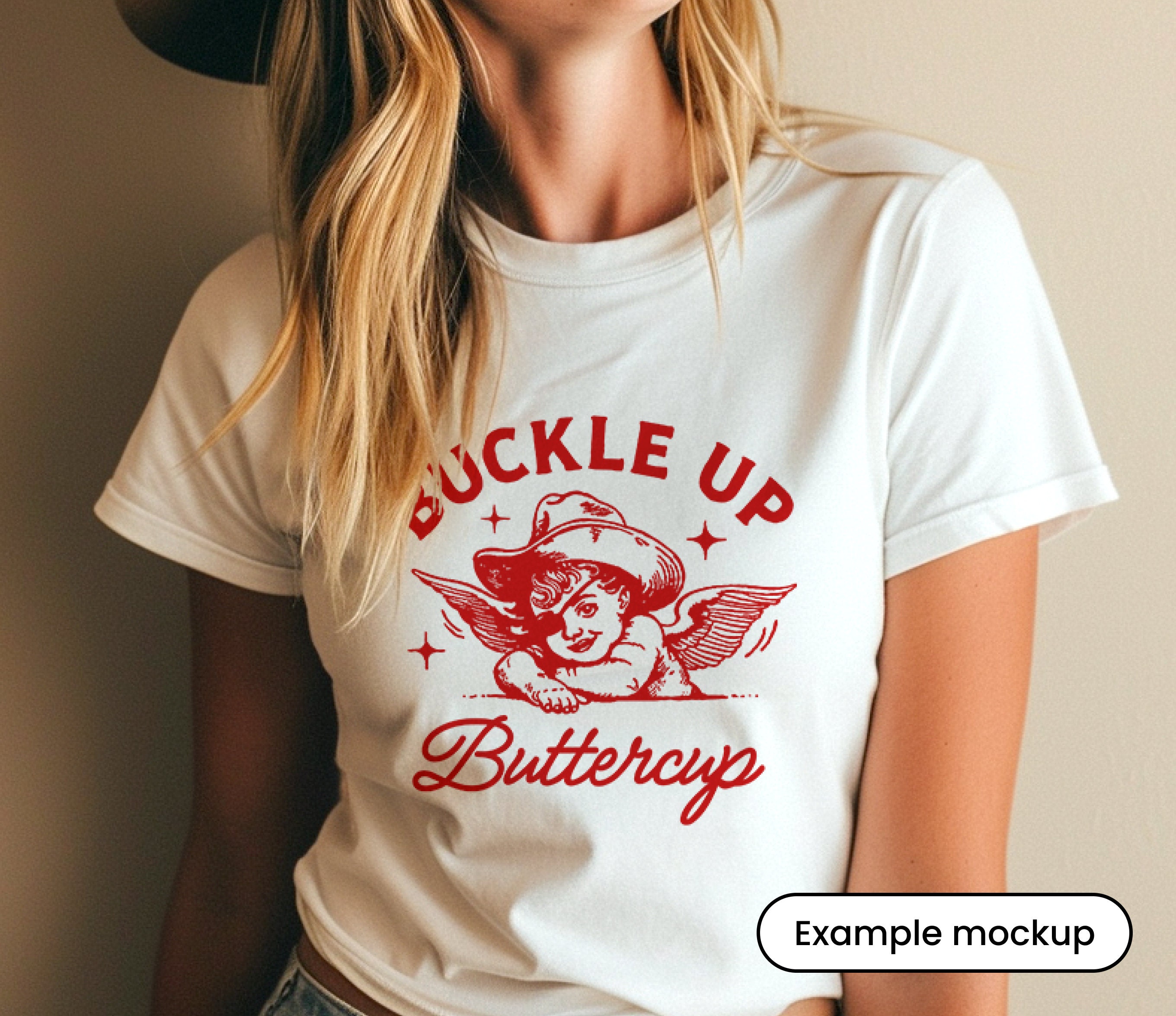 Retro Cowboy Angel SVG Buckle up Buttercup Vintage Boho Western Cowgirl ...